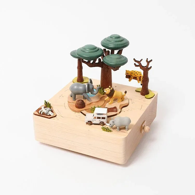 African Safari Music Box
